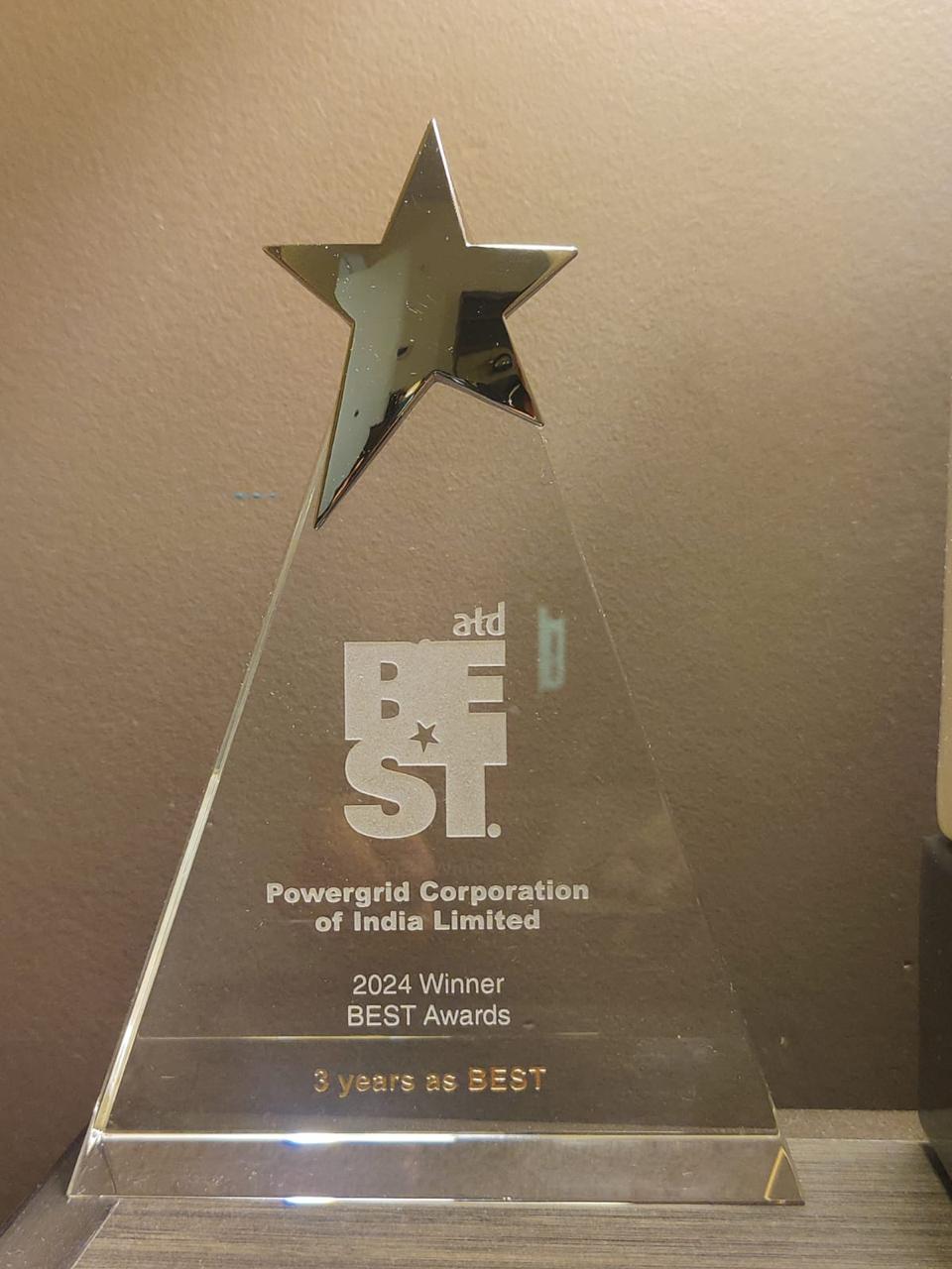 POWERGRID conferred with the prestigious ATD BEST Award 2024 – Indian Bureaucracy is an ...