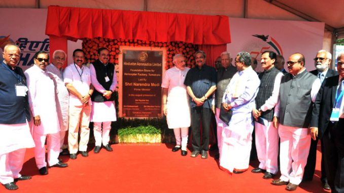 Foundation stone for New Chopper Unit of HAL in Tumkur,Karnataka ...