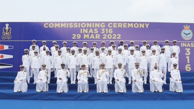 MoD | Commissioning Ceremony of INAS 316 – Indian Bureaucracy is an ...
