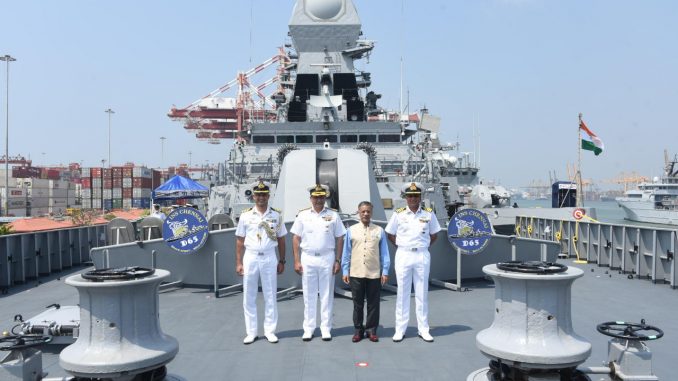MoD | INS Chennai and INS Teg on visit to Colombo