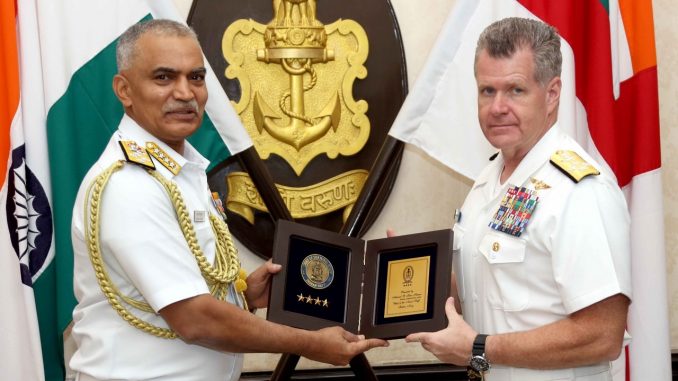 MoD | Visit of Admiral Samuel J Paparo , CDR PACFLT, US Navy to India