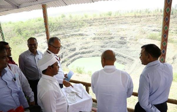 RCP Singh visits NMDC’s Diamond Mines and Exploration Camp, Panna