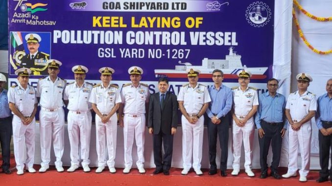 MoD | Keel laid for construction of two Coast Guard Pollution Control ...