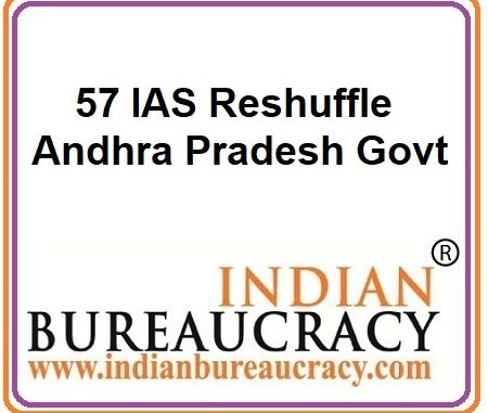 Andhra Pradesh | 57 IAS reshuffle in AP Bureaucracy | Indian ...