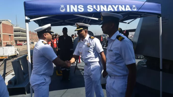 INS Sunayna docks at Durban, South Africa – Indian Bureaucracy is an ...