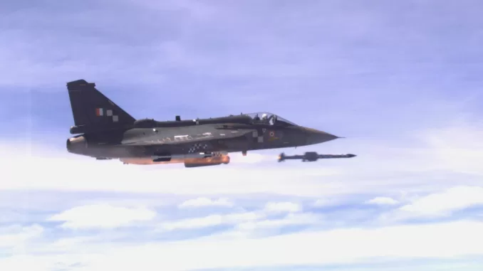 LCA Tejas test-fires indigenous ASTRA Beyond Visual Range air-to-air ...