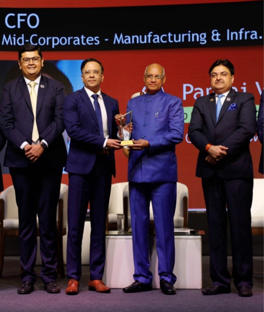 Cube Highway InvIT's Group CFO Pankaj Vasani honoured at ICAI Awards 2024